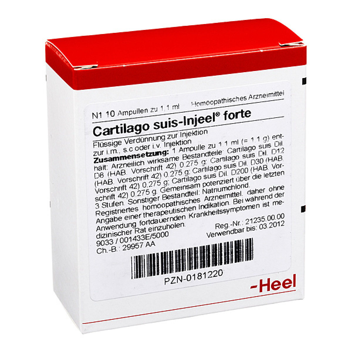 Cartilago Suis Injeel forte conf. - FIALE 10 X 1,1 ML - Erbofarma ...