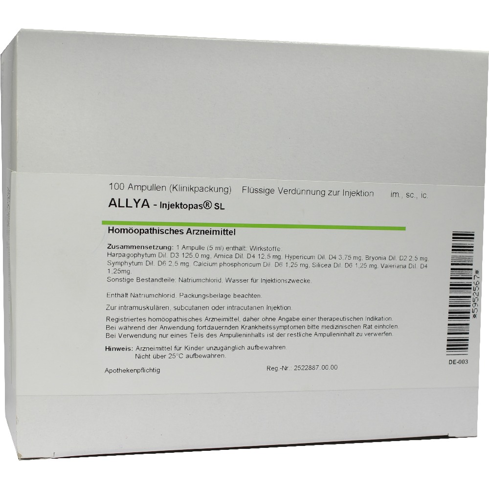ALLYA Injektopas 100 fiale da 5 ml - Erbofarma farmaci, generici ...