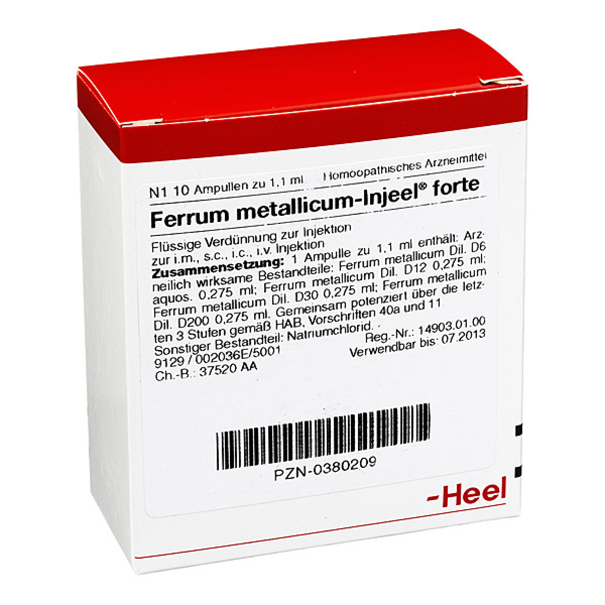 FERRUM METALLICUM Injeel forte - FIALE 10 X 1,1 ML - Erbofarma farmaci ...