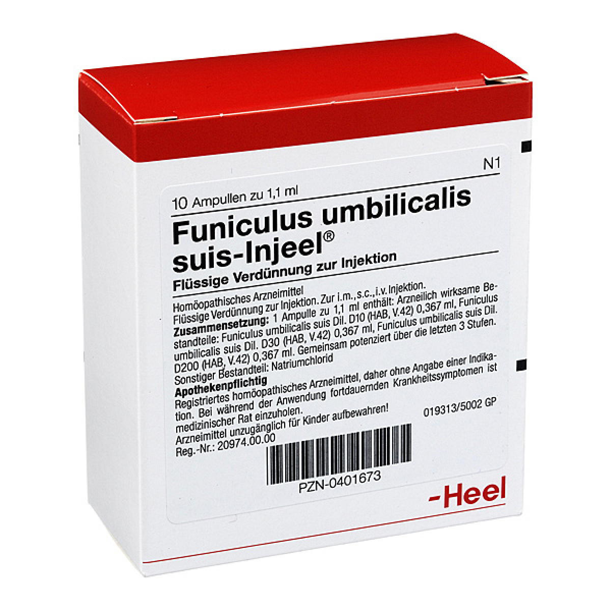 FUNICULUS UMBILICALIS suis Injeel -FIALE 10 X 1,1ML - Erbofarma farmaci ...