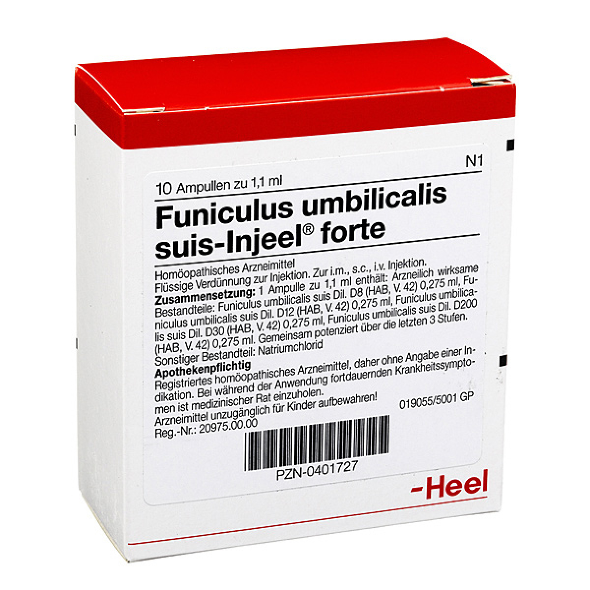 FUNICULUS UMBILICALIS suis Injeel forte - FIALE 10 X 1,1 ML - Erbofarma ...