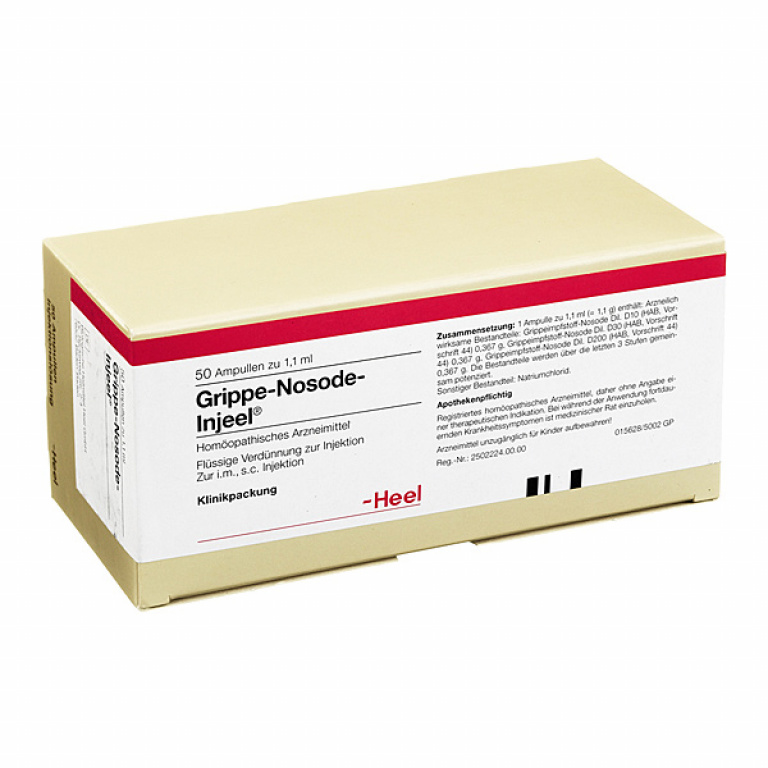 GRIPPE NOSODE Injeel - FIALE 50 X 1,1 ML - Erbofarma farmaci, generici ...