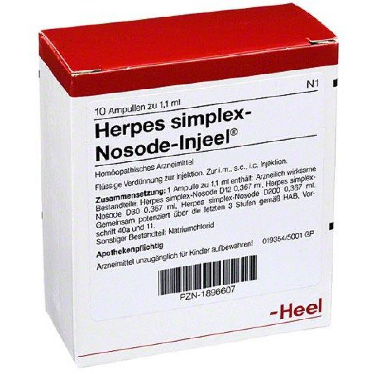 HERPES ZOSTER Nosode Injeel -FIALE 10 X 1.1 ML - Erbofarma farmaci ...