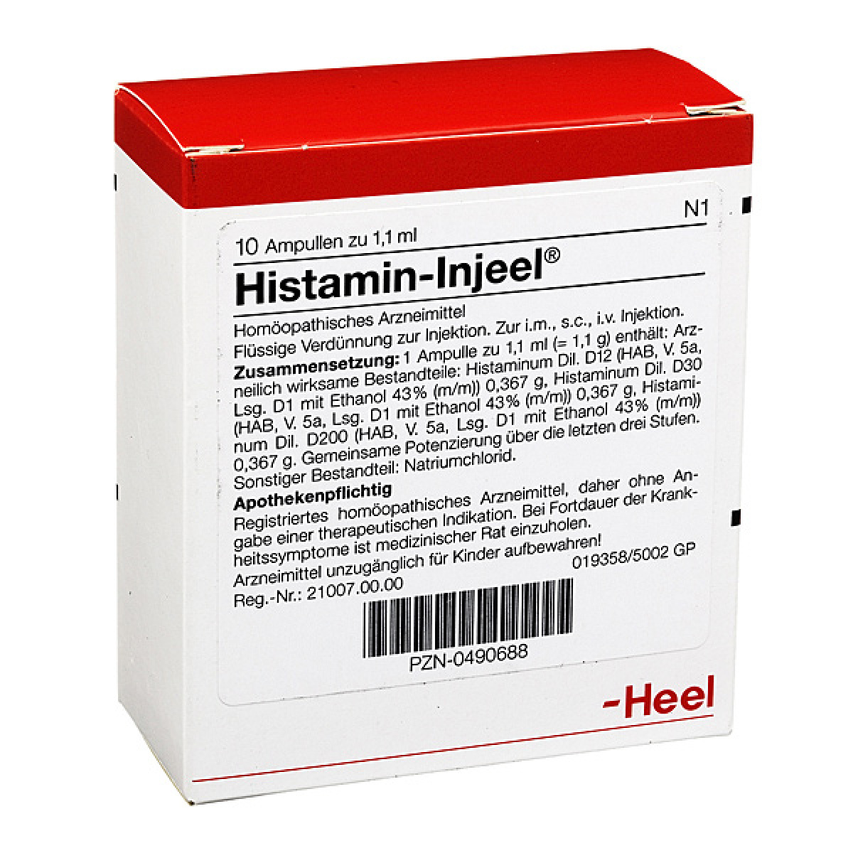 HISTAMIN Injeel - FIALE 10 X 1,1 ML - Erbofarma farmaci, generici ...