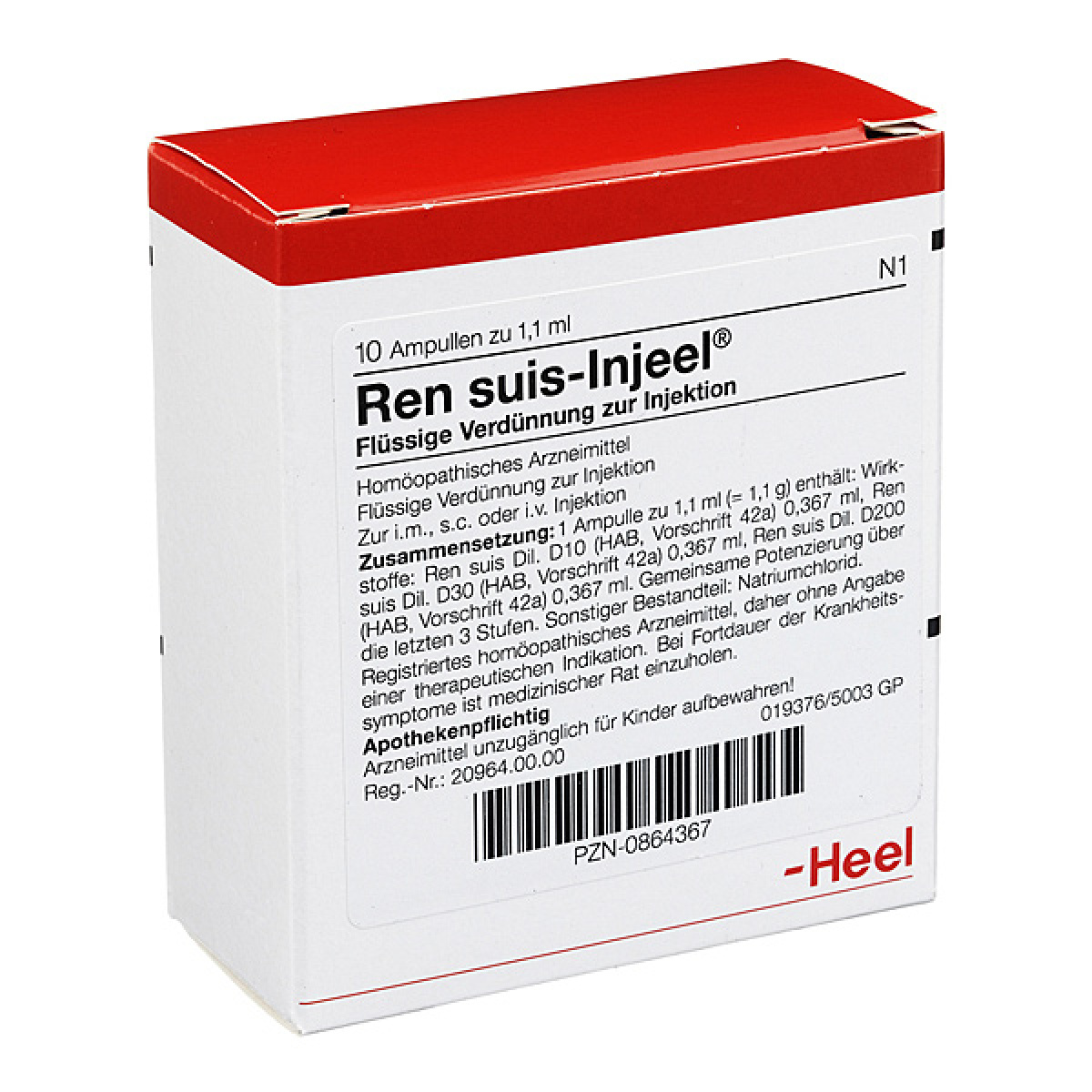 REN suis Injeel - FIALE 10 X 1,1 ML - Erbofarma farmaci, generici ...
