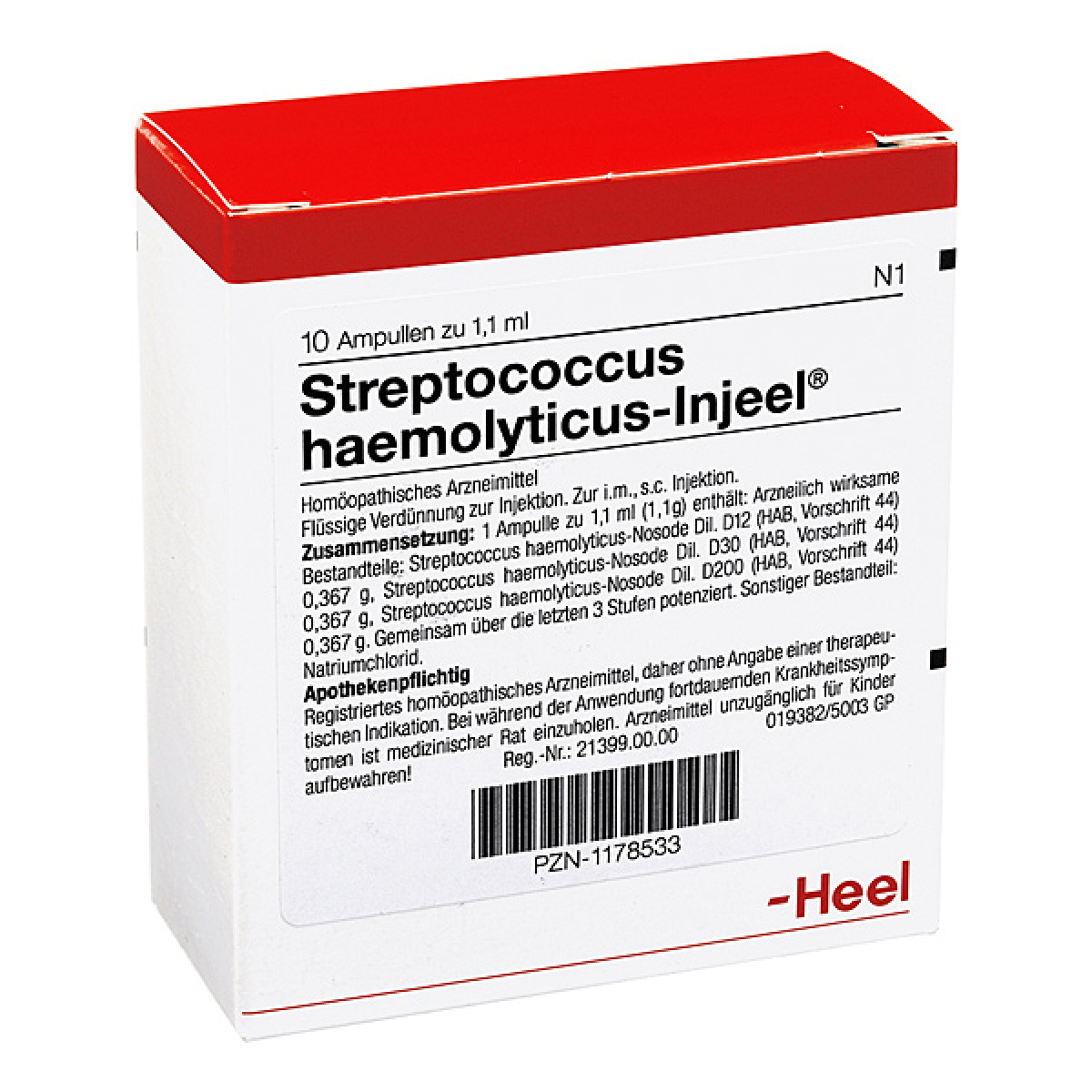 STREPTOCOCCUS HAEMOLYTICUS Injeel - FIALE 10 X 1 ML - Erbofarma farmaci ...