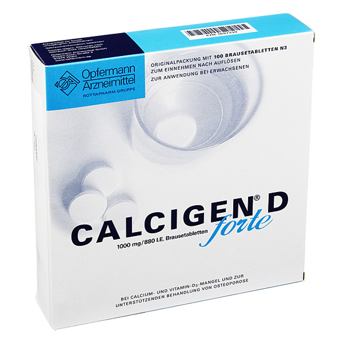 CALCIGEN D forte 1000 mg/880 I.E. 100 compresse effervescenti ...