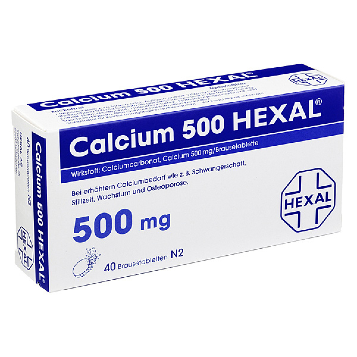 CALCIUM 500 HEXAL compresse effervescenti - Erbofarma farmaci, generici ...