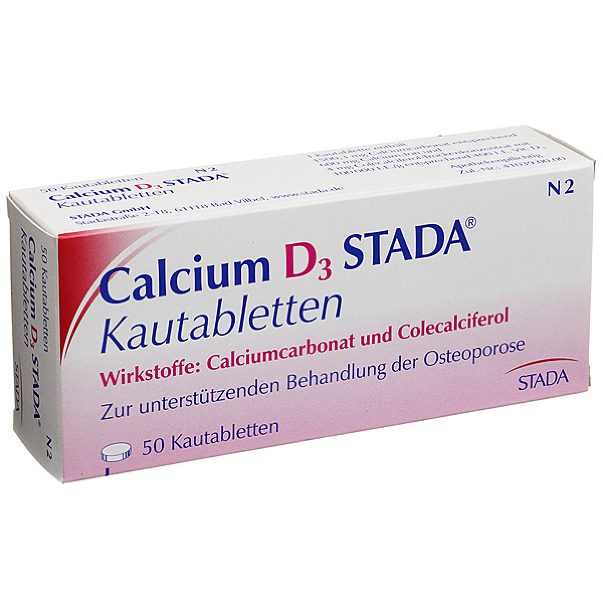 CALCIUM D3 STADA 600 mg/400 U.I. 50 compresse masticabili - Erbofarma ...