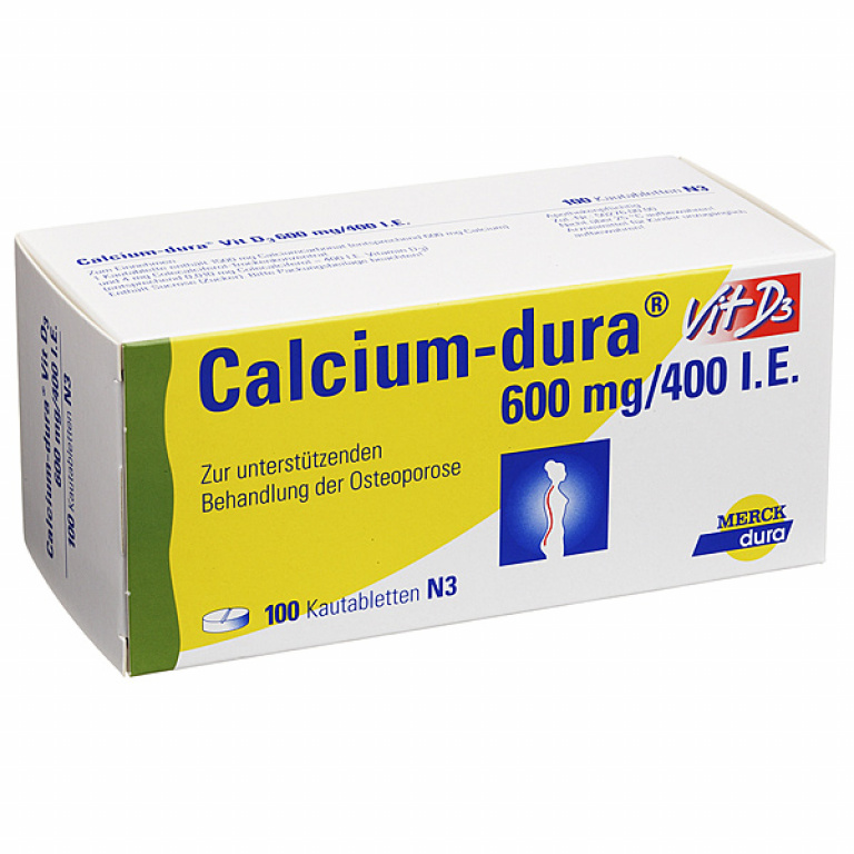 CALCIUM DURA Vit D3 600 mg/400 U.I 100 compresse masticabili ...