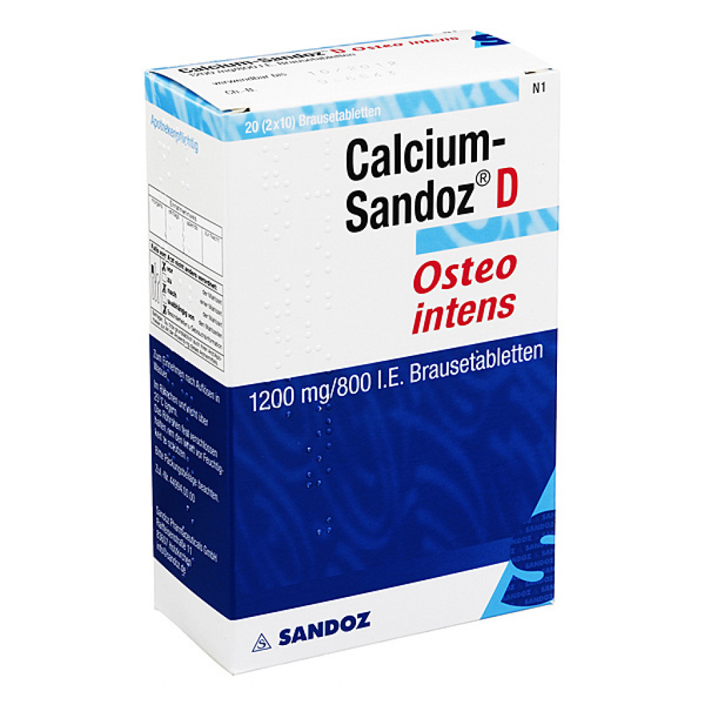CALCIUM SANDOZ D Osteo intens 1200mg/800I.E. compresse effervescenti ...