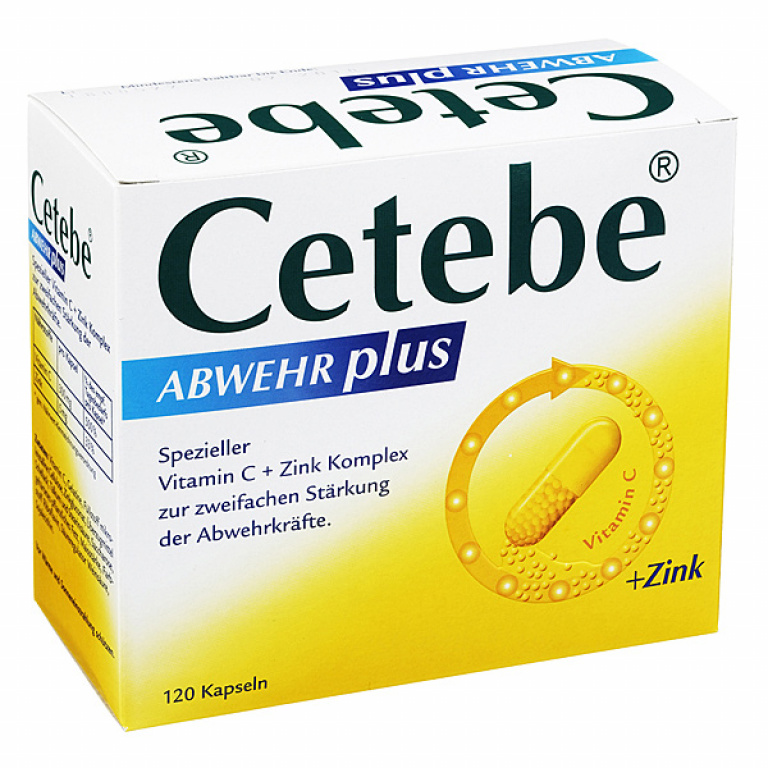 CETEBE ABWEHR plus Vitamin C+Zink capsule 120 pz - Erbofarma farmaci ...