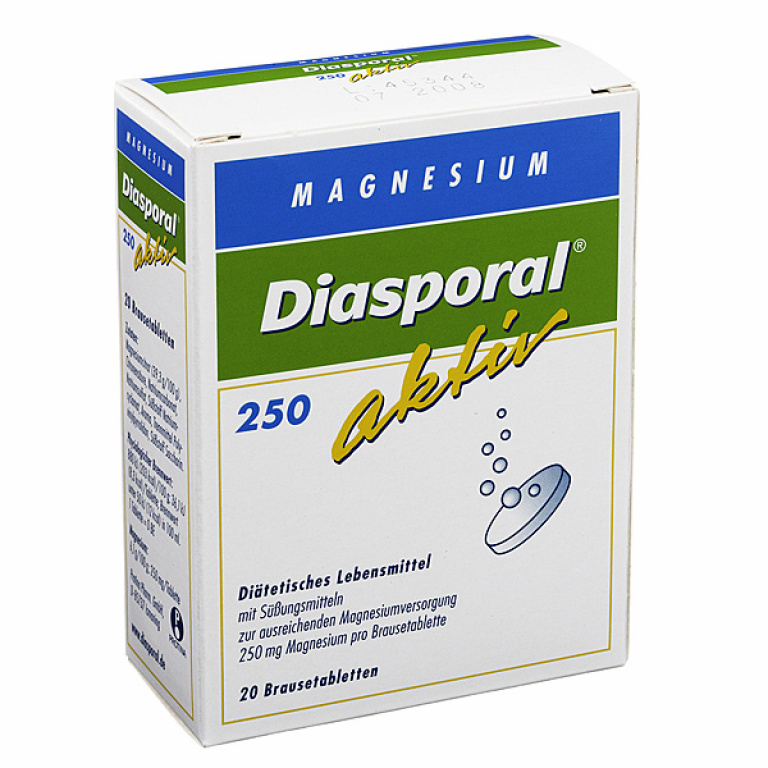 MAGNESIUM DIASPORAL 250 mg aktiv 20 compresse effervescenti - Erbofarma ...