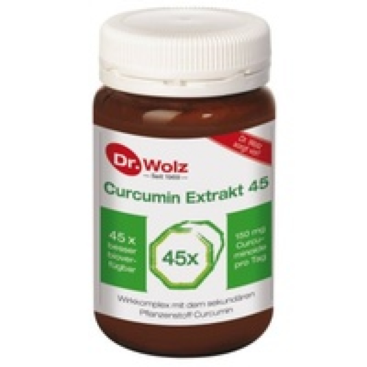 Curcumin Extrakt 45 Dr. Wolz (CURCUMINA estratto 45 capsule) 90 pz ...