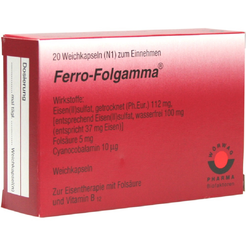 Ferro Folgamma 20 capsule - Erbofarma farmaci, generici, omeopatici e ...