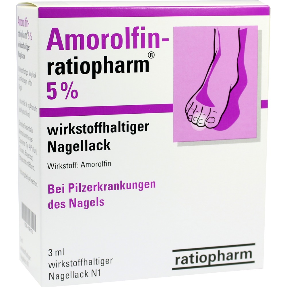 Amorolfin-ratiopharm ® 5% smalto medicato per unghie - Erbofarma ...