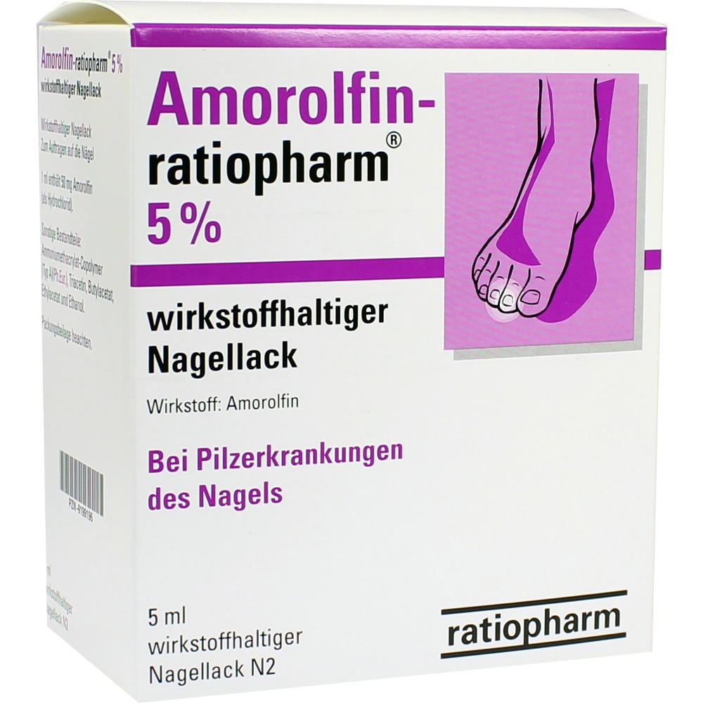 Amorolfin-ratiopharm ® 5% smalto medicato per unghie - Erbofarma ...