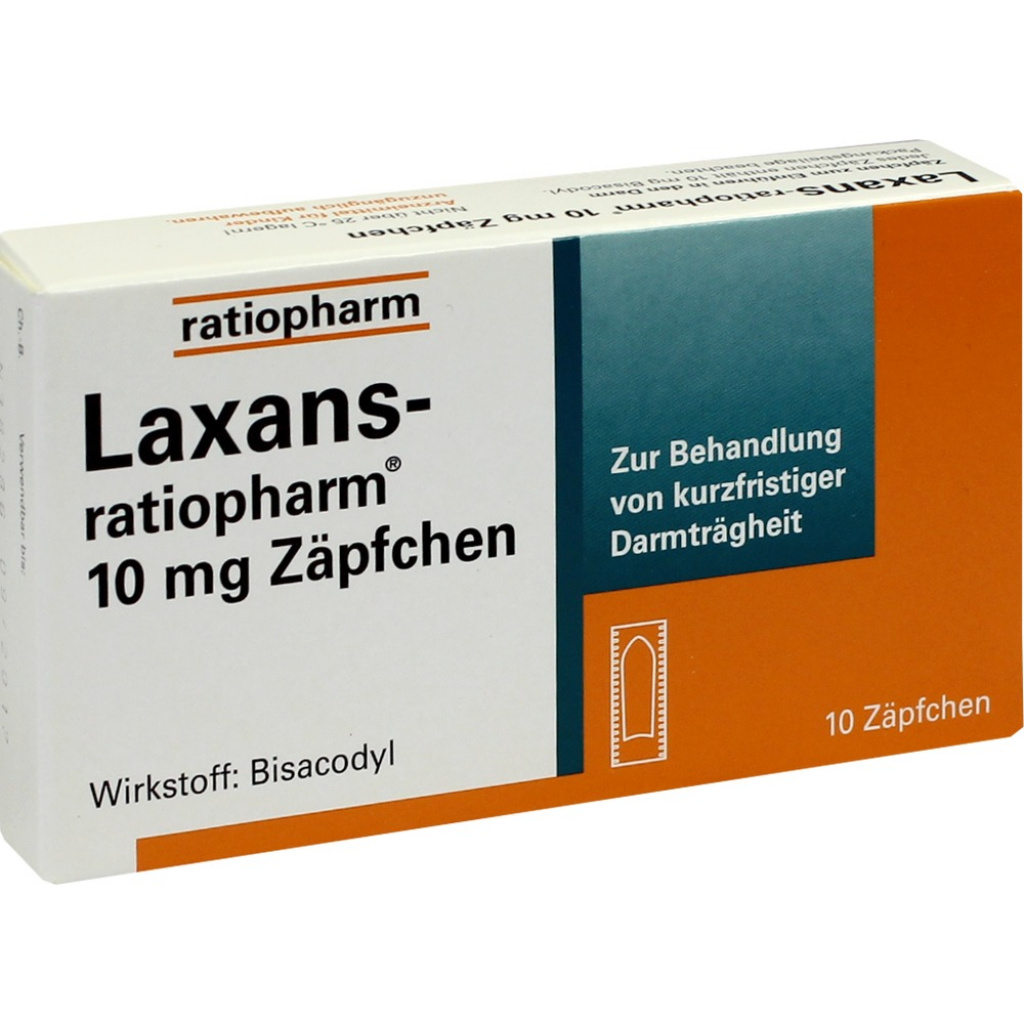 LAXANS Ratiopharm 10 MG SUPPOSTE - 10 PZ - Erbofarma farmaci, generici ...