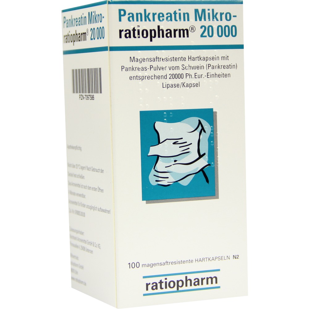 Pankreatin Mikro Ratiop. 20. 000 Magens. Hartkps. - Erbofarma farmaci ...