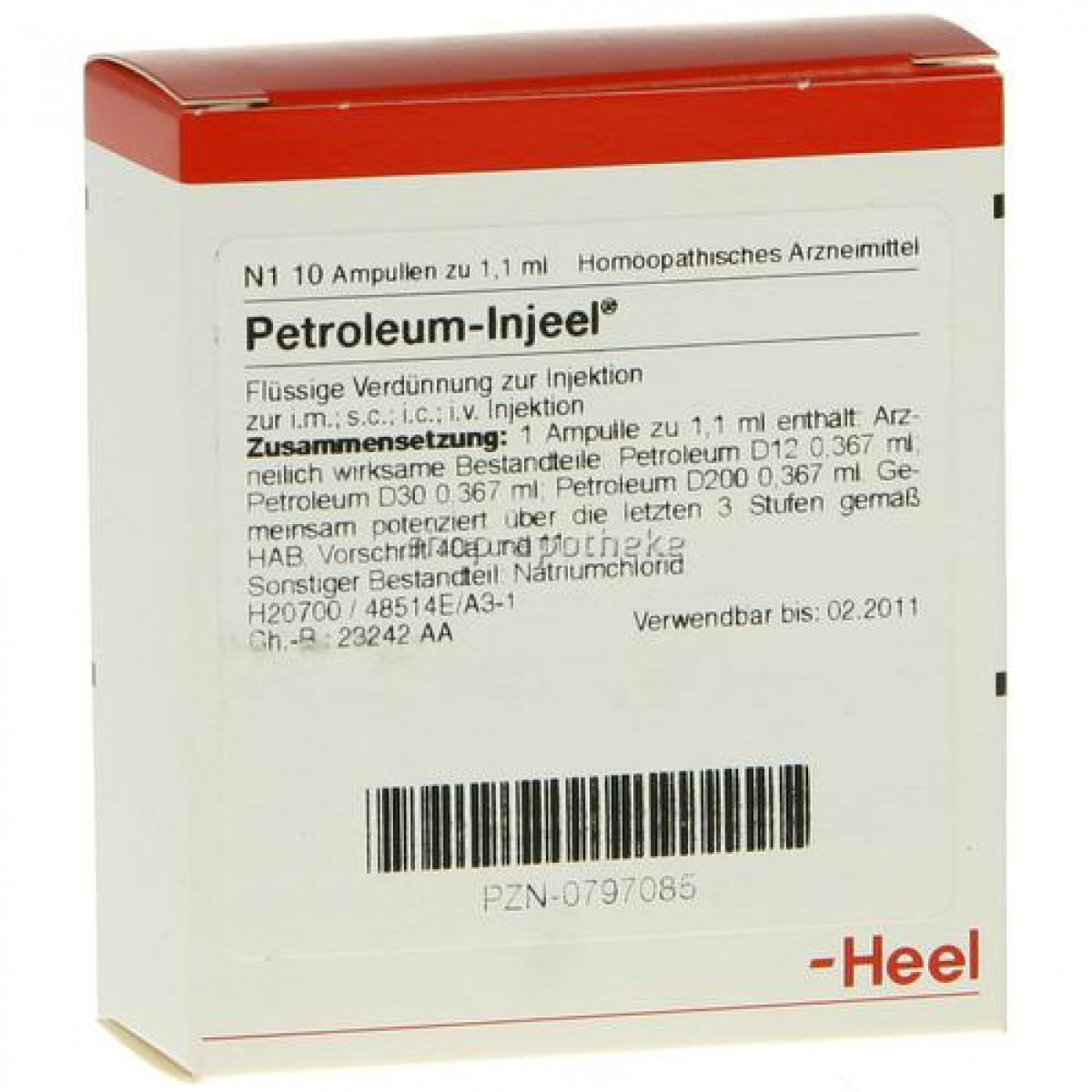 Petroleum Injeel - FIALE 10 X 1,1 ML - Erbofarma farmaci, generici ...