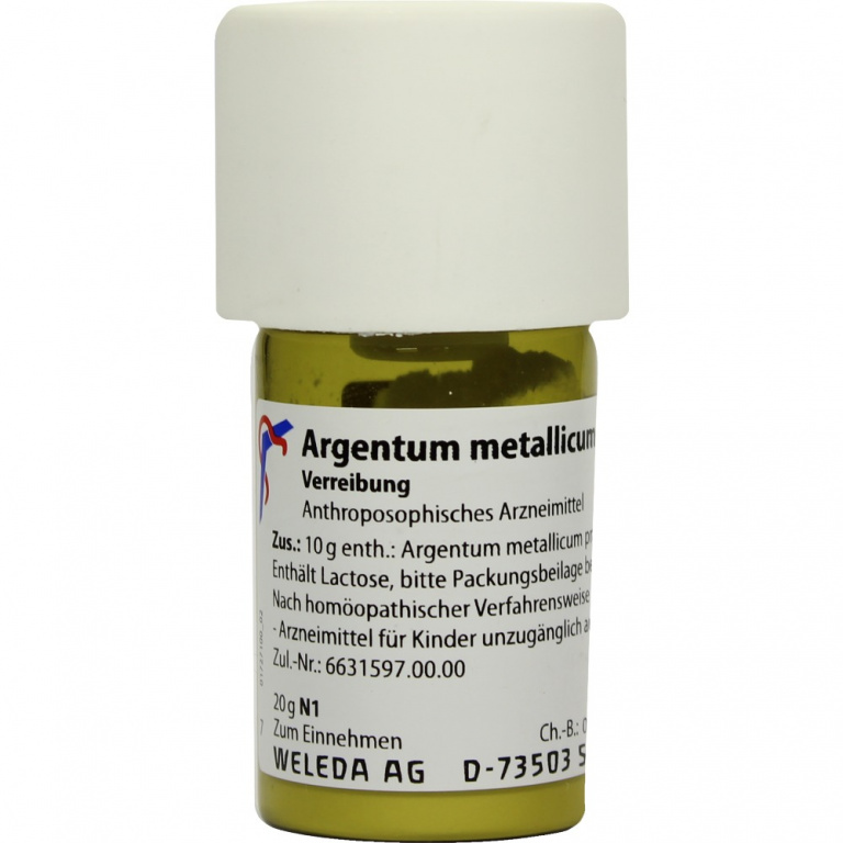 Argentum Metallicum Praeparatum D8 Trituration confezione da 20 grammi ...