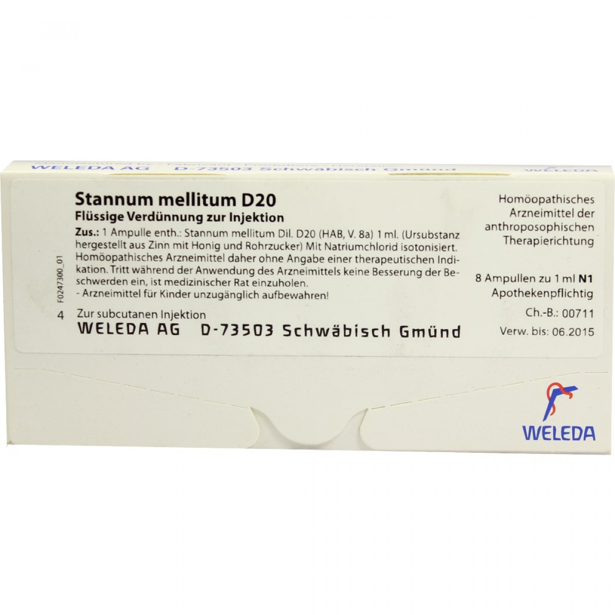 Stannum Mellitum D20 8X1 ml fiale - Erbofarma farmaci, generici ...