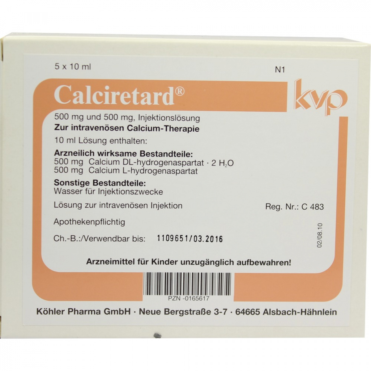 Calciretard fiale - Erbofarma farmaci, generici, omeopatici e ...