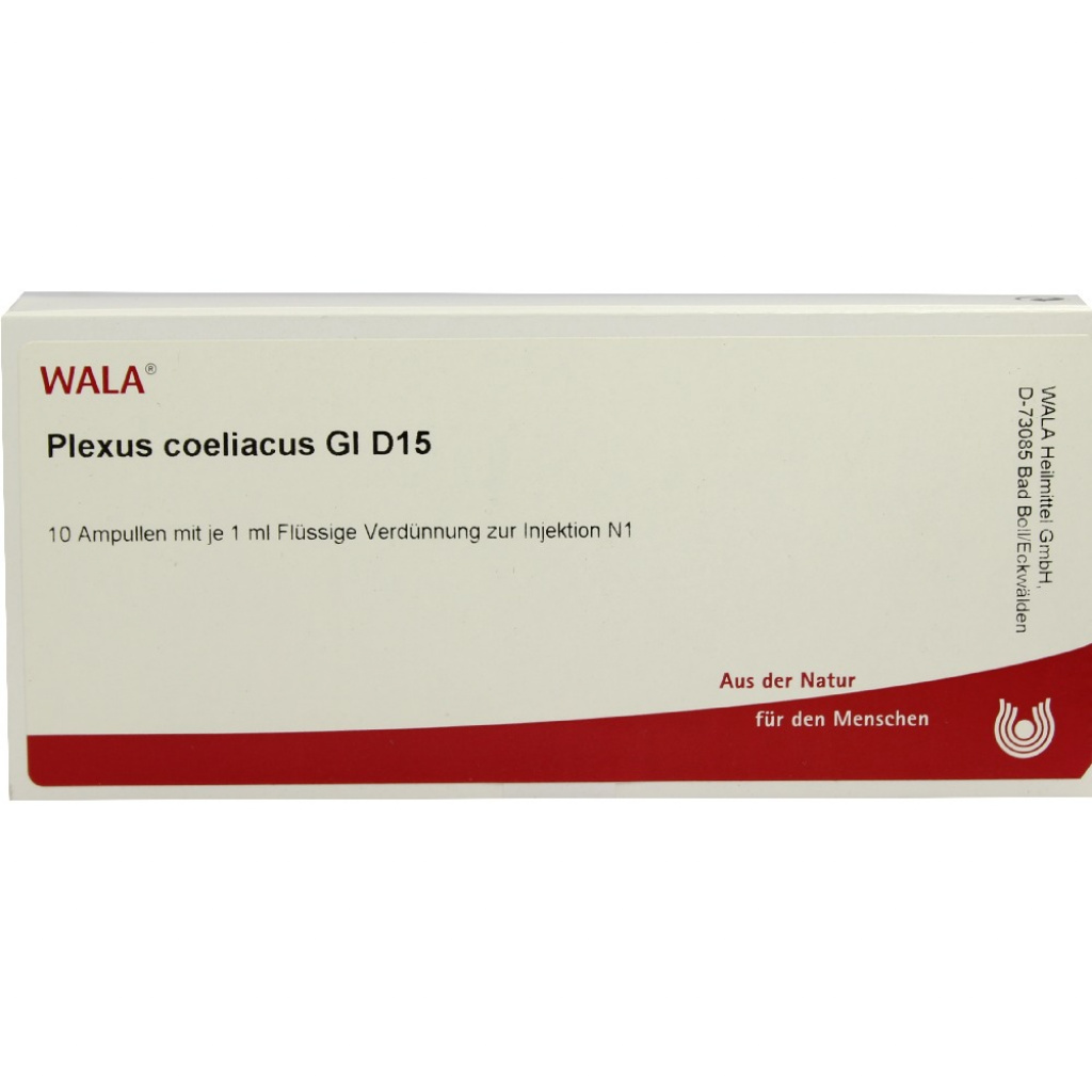 Plexus Coeliacus GL D15 - FIALE 10 X 1 ML - Erbofarma farmaci, generici ...