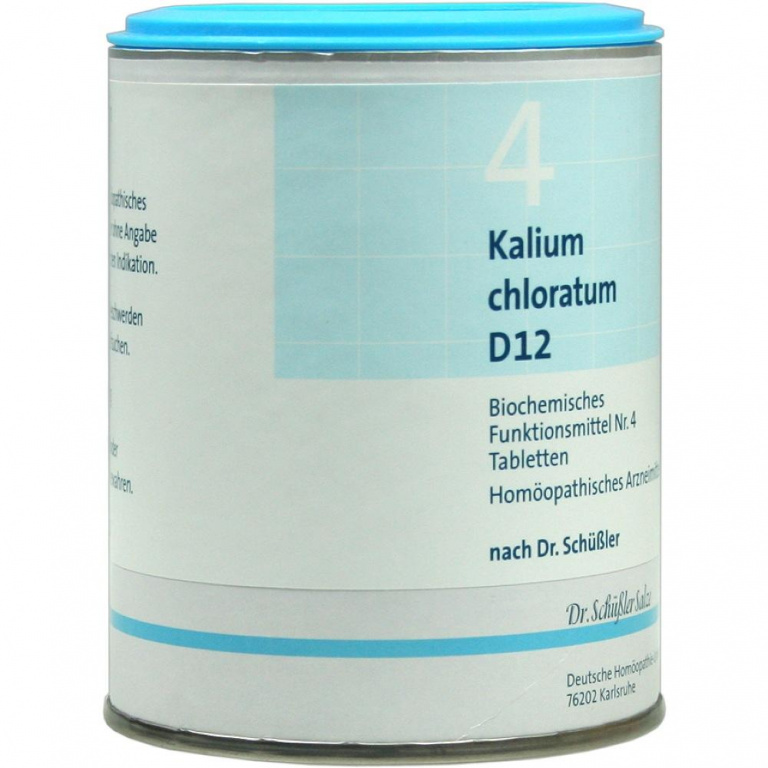 DHU 4 KALIUM CHLORATUM D12 - 900 CPS - Erbofarma farmaci, generici ...
