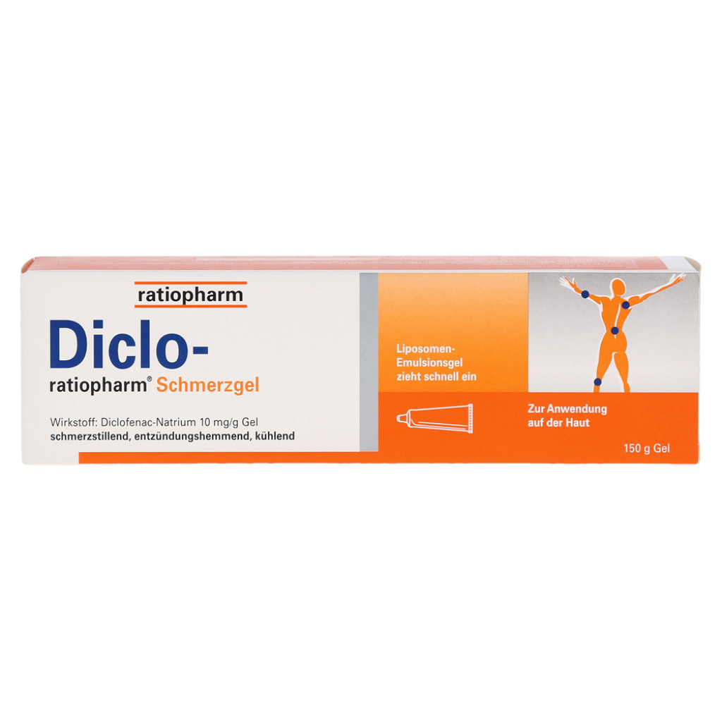 DICLO Ratiopharm GEL ANTIDOLORIFICO – 150 GR - Erbofarma farmaci ...