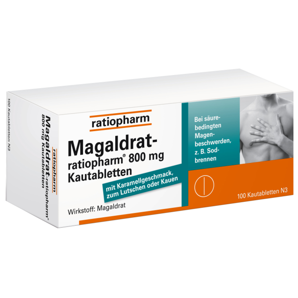 Magaldrat ratiopharm 800 mg 100 compresse masticabili - Erbofarma ...