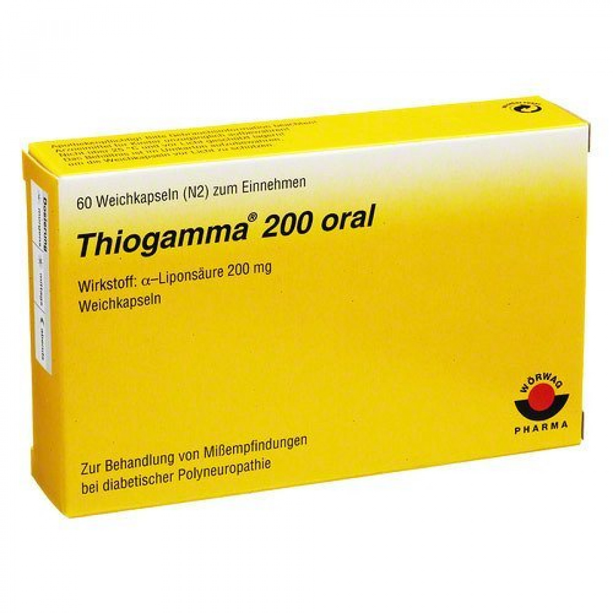THIOGAMMA 200 per via orale 60 capsule molli - Erbofarma farmaci ...
