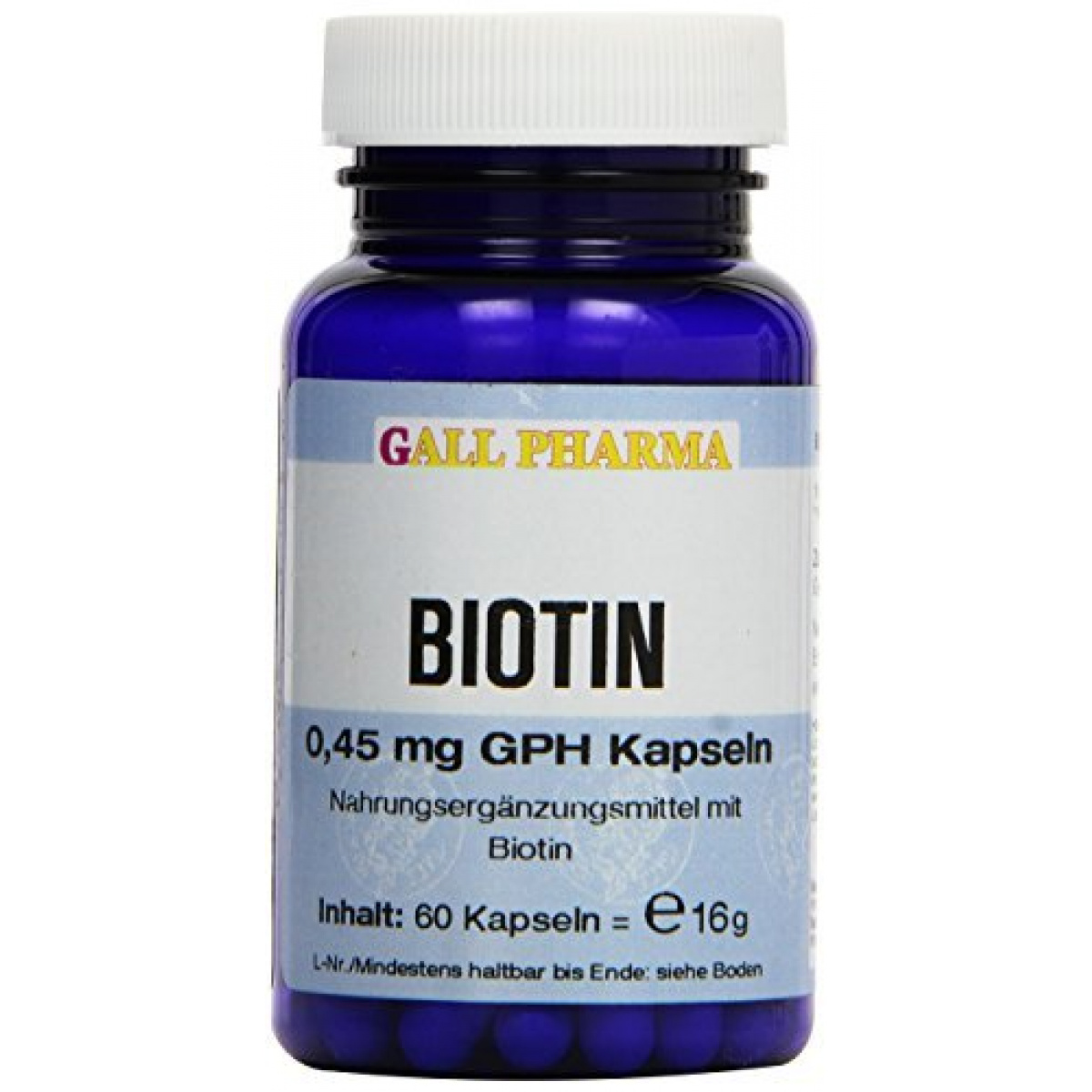 Biotin (Biotina) 5 mg gph 30 capsule - Erbofarma farmaci, generici ...