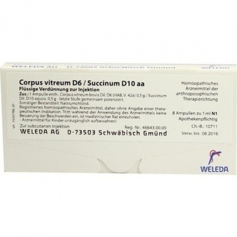 CORPUS VITREUM D6 / SUCCINUM D10 8x 1ml - Erbofarma farmaci, generici ...