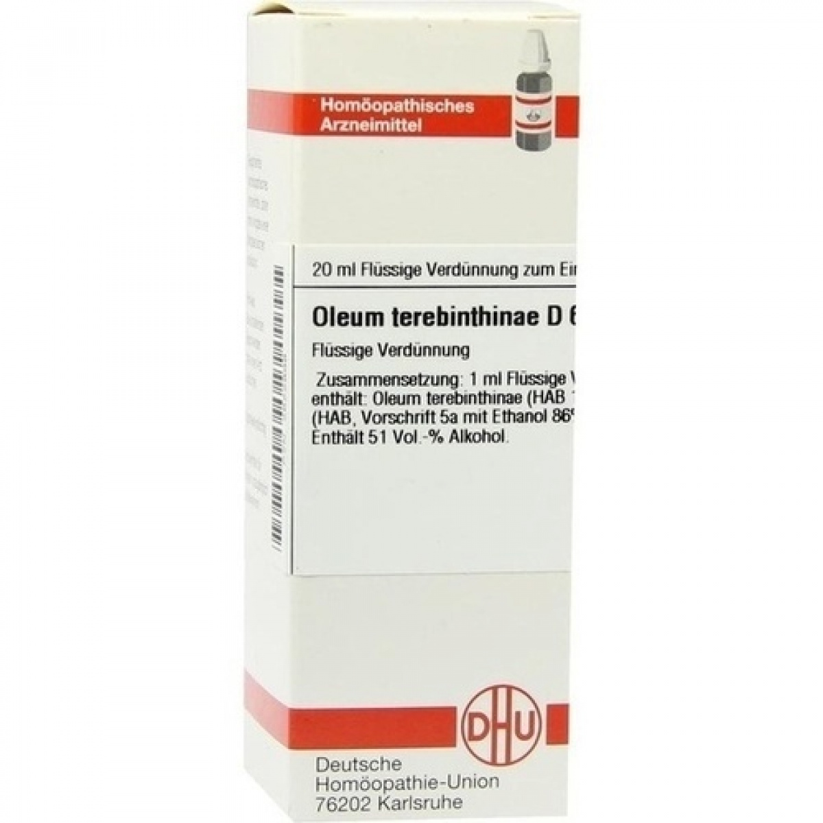 OLEUM TEREBINTHINAE D6 DILUIZIONE 20 ML - Erbofarma farmaci, generici ...